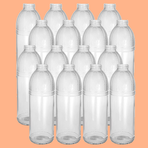 Набор стеклянных Бутылок (ТО-43) 1л. "ДБ", 12 штук с крышкой в комплекте