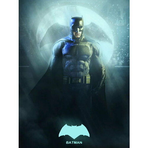 Плакат, постер на холсте Batman/Бэтмен/игровые/игра/компьютерные герои персонажи. Размер 21 х 30 см