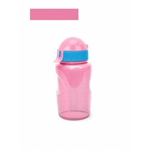 Бутылка для воды и напит. с трубочкой "LIFESTYLE", 350мл, розовая, КК0353 WOWBOTTLES (арт. 848979)