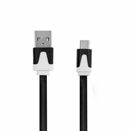 Кабель USB08-03P, USB - microUSB, 1 м, чёрно-белый, 3 шт.