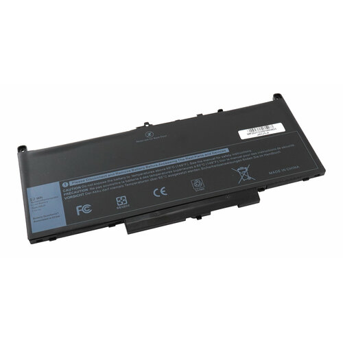 Аккумуляторная батарея J60J5, 0MC34Y, MC34Y, R1V85 для ноутбука Dell Latitude E7270, E7470, 12 7000 (E7270), 14 7000 (E7470), 7270, 7240 (7.4V 7000mAh)