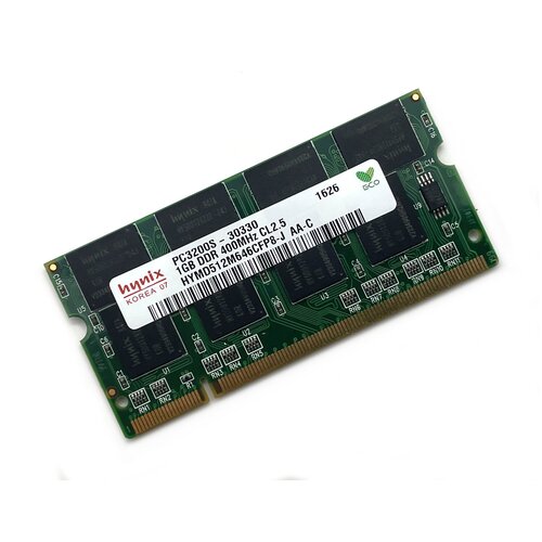 Оперативная память DDR 1Gb 400 Mhz Hynix HYMD512M646CFP8-J So-Dimm для ноутбука