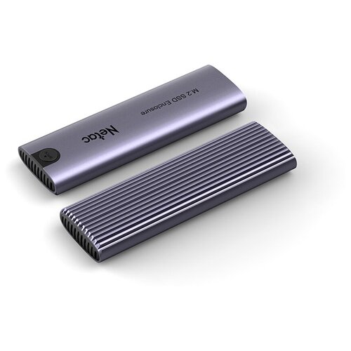 Внешний бокс для SSD M.2 SATA (NVMe) Netac WH51 USB Type-C, Серый NT07WH51-32C2