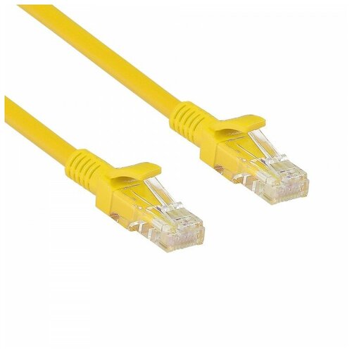 Патч-корд ExeGate UTP-RJ45-RJ45-5e-5M-YL, UTP 5е кат, RJ-45(m)-RJ-45(m), 5 м, жёлтый