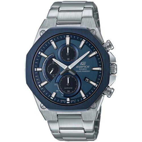 Наручные часы CASIO Edifice ```` EFS-S570DB-2A мужские японские с секундомером, датой и солнечной батареей, синий