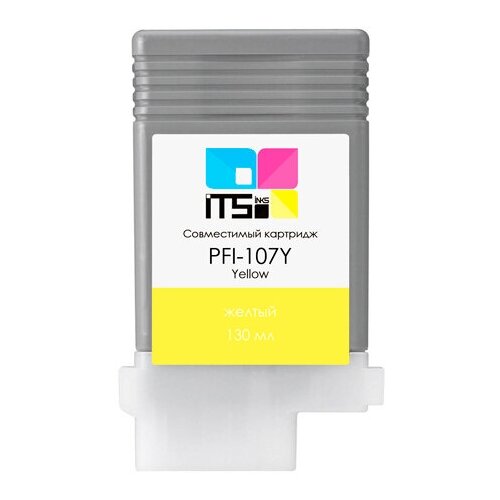 Картридж ITSinks для Canon, PFI-107 Yellow, 130 мл (6708B001) Canon ImagePrograf iPF670, iPF770, iPF780, iPF785, PFI-107Y, жёлтый