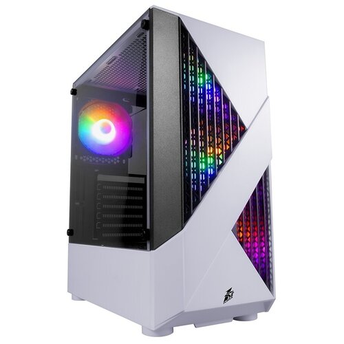 Корпус 1STPLAYER FIREROSE F3-A White / ATX, TG / 4x120mm LED fans inc. /F3-A-WH-4F1