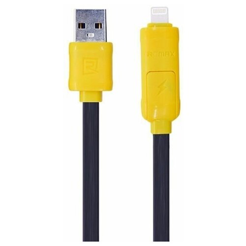 Универсальный кабель Lightning + Micro USB 2 в 1, International RC-27t Data Cable, желтый