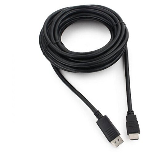 Кабель DisplayPort->HDMI Cablexpert CC-DP-HDMI-7.5M 7.5м 20M/19M черный экран пакет
