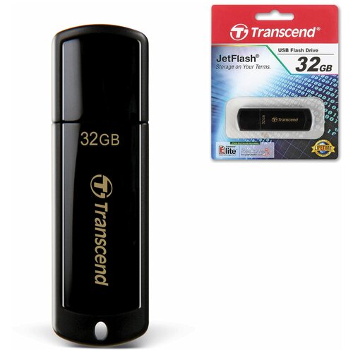 Флеш Диск Transcend 32Gb Jetflash 350 TS32GJF350 USB2.0 черный