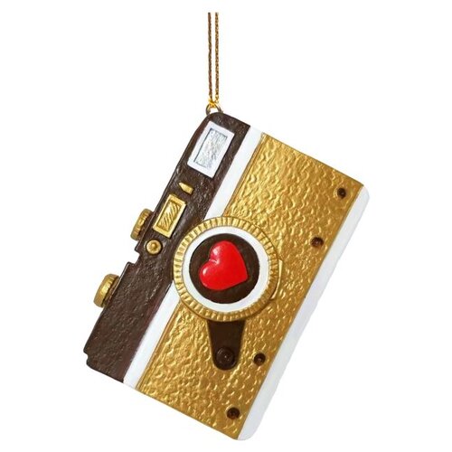 Елочная игрушка Magic Time Фотоаппарат 89417, золотистый, 4 шт.