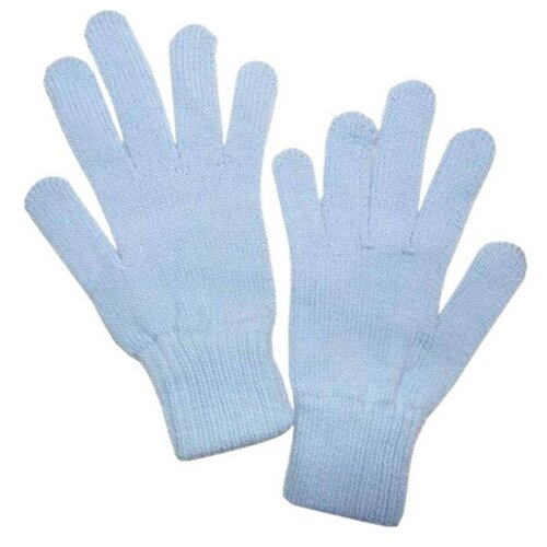 Перчатки Бараноwool, размер 16, голубой