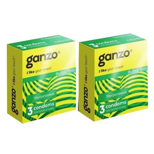 Презервативы Ganzo Ultra Thin, 2 уп. по 3 шт.