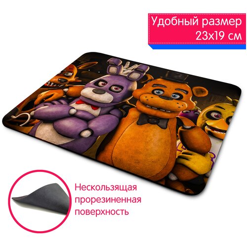 Большой игровой компьютерный коврик для мыши с рисунком фнаф FNAF Five Nights at Freddy's Фредди