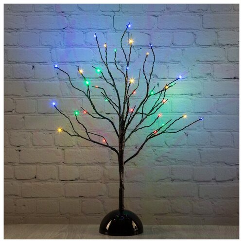 Koopman Светящееся дерево Сказочная Липа 40 см, 32 разноцветные мини LED лампы, на батарейках AXZ201040