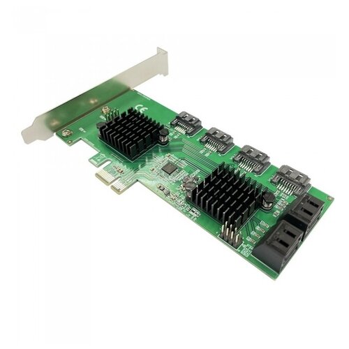 Контроллер FG-EST26A-1-3L01 PCI-E SATA 6G 8 port CARD, Asmedia ASM1182E+2*ASM1064, RTL