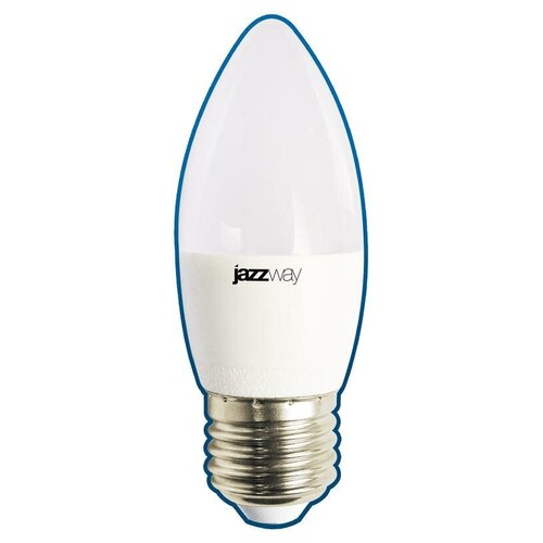 Лампа светодиодная PLED-LX 8Вт C37 свеча 5000К холод. бел. E27 | код 5028562 | JazzWay (4шт. в упак.)