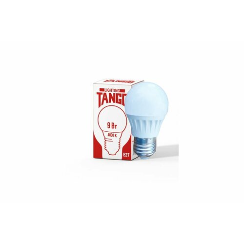 Лампа TANGO LED G-45 шар 9W E27 4000K (W) 220V