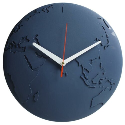 Часы настенные World Wide Waste, темно-синие, Qualy, QL10400-BU