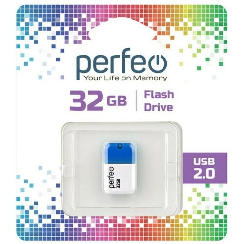 USB Флеш-накопитель USB накопитель Perfeo 32GB M04 Blue