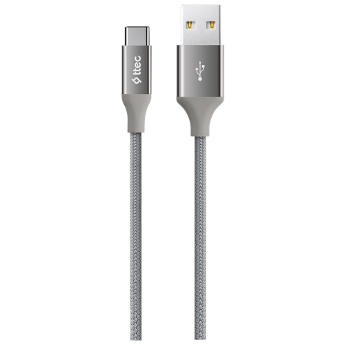 Кабель TTEC Alumi USB - USB Type-C, 2DK18G, серебристый
