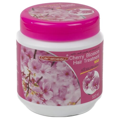 Carebeau Маска для волос Сакура Hair Treatment Cherry Blossom Wax, 500 г, 500 мл, банка