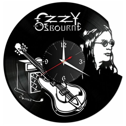 Часы из винила Redlaser "Оззи Осборн, Ozzy Osbourne, гитара" VW-12141