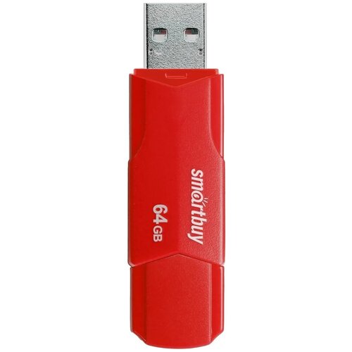 Флешка 64Gb USB 2.0 SmartBuy Clue, бордовый (SB64GBCLU-BG)