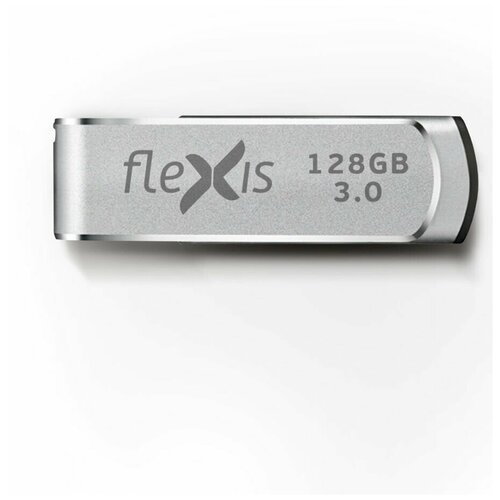 Флешка 128Gb USB 3.0 Flexis RS-105, серебристый (FUB30128RS-105)