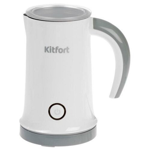 Капучинатор Kitfort КТ-709, 450 Вт, 0.45 л, 3 режима, 2 насадки, белый