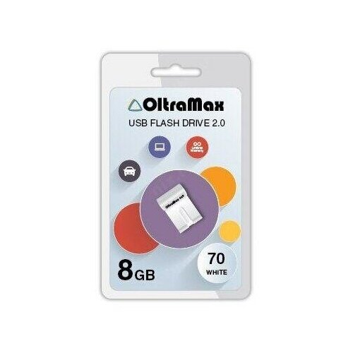 Флешка Oltramax OM-8GB-70-белый 8 Гб Glacier White