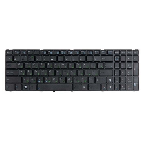 Клавиатура ZeepDeep для Asus K52, K53, K54, N50, N51, N52, N53, N60, N61, N70, N71, N73, N90, P52, P53, K72, K73, A52, A54, A72, UL50, W90, F50, X52, X54, X55, X75V, PRO5AVn, PRO64Vg 04GN0K1KRU00-1 04GN0K1KRU00-2 Black, (горизонтальный Enter)