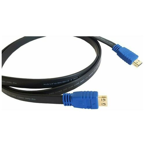 Кабель HDMI - HDMI, 0.9м, Kramer (C-HM/HM/FLAT/ETH-3)