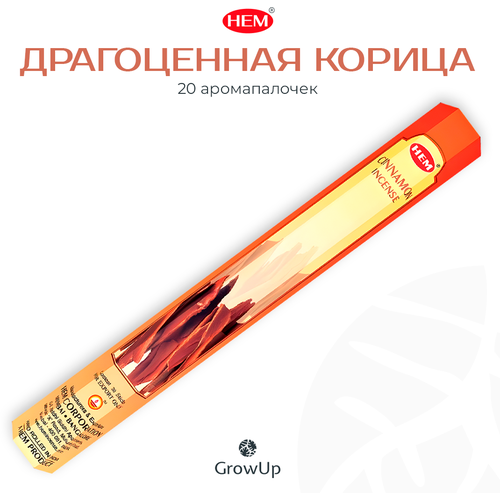 Набор благовоний шестигранник HEM Hexa Cinnamon Корица (20 палочек в наб.)