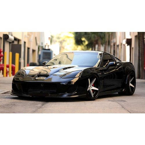 Картина на холсте 60x110 Альянс Лес "Chevrolet Corvette" на подрамнике / интерьер/ декор