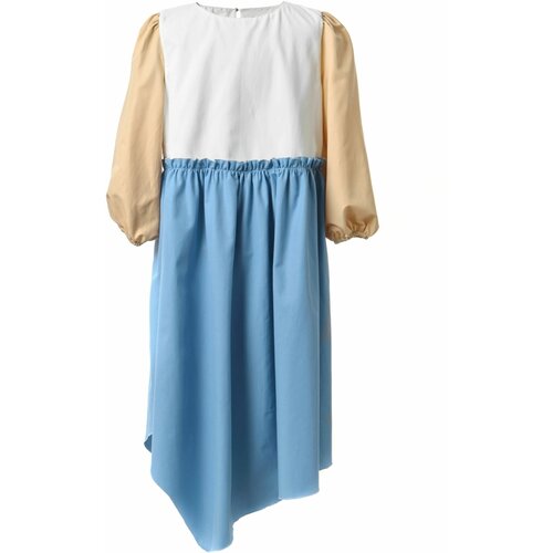 Платье Андерсен, размер 158, голубой, бежевый
