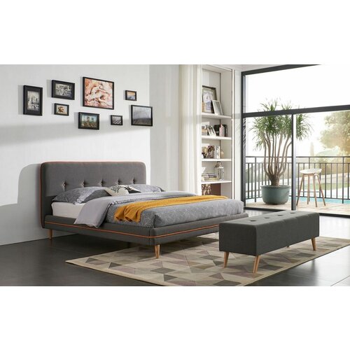 Кровать Madeira 180x200, серо-коричневый