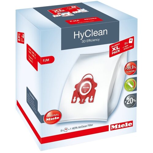 Комплект пылесборников Miele Allergy XL Pack 2 HyClean FJM + фильтр HA50