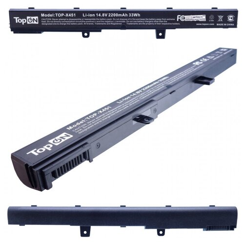 Аккумуляторная батарея TopON для ноутбука Asus X551C (2200mAh)