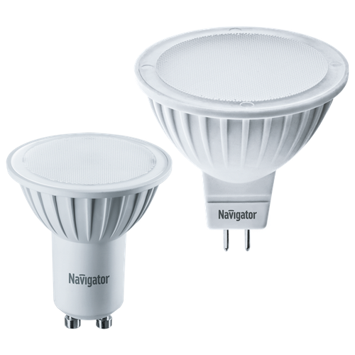 Лампа светодиодная LED 7вт 230в GU5.3 белая | код. 18870 | NAVIGATOR (20шт. в упак.)