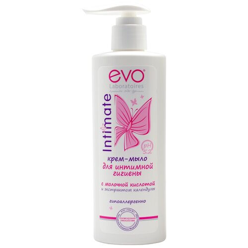 EVO laboratoires крем-мыло для интимной гигиены Intimate, бутылка, 200 г, 200 мл