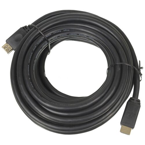 Кабель аудио-видео LAZSO WH-111 HDMI (m)/HDMI (m) 10м. Позолоченные контакты черный (WH-111(10M))