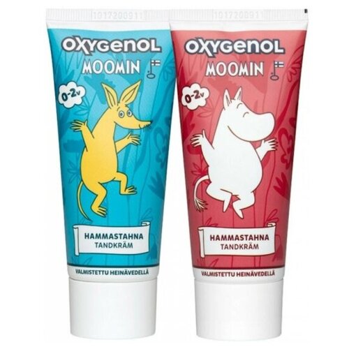 Детская зубная паста OXYGENOL Moomin с фтором и ксилитолом, 50 мл