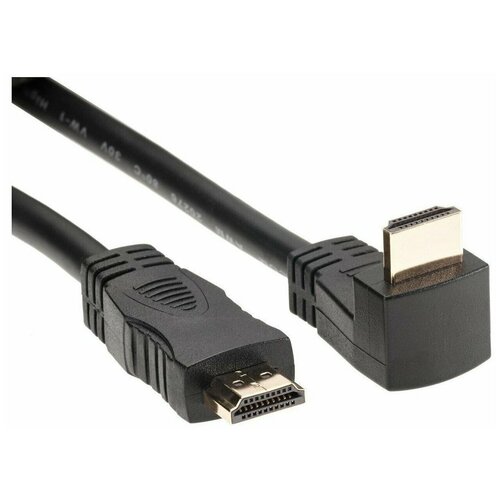 Кабель HDMI<=>HDMI-угловой коннектор 90град 5м, 2.0V VCOM