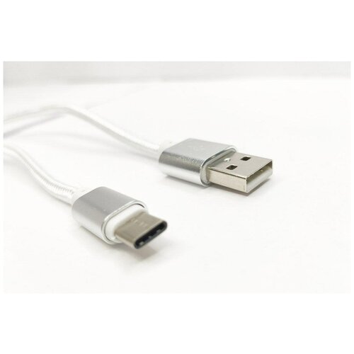Зарядка USB Type C плетеный кабель усиленный от перегиба 3м