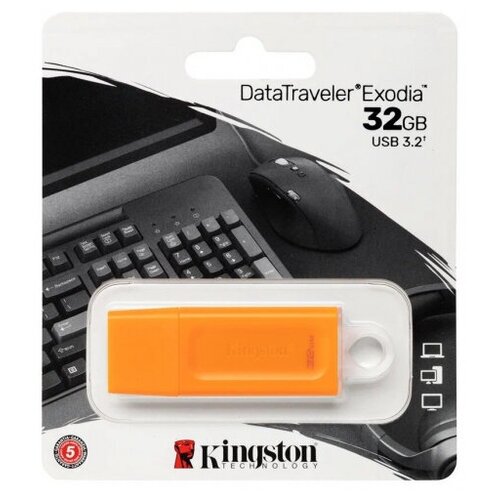 32Gb - Kingston DataTraveler Exodia USB 3.2 Gen1 KC-U2G32-7GO