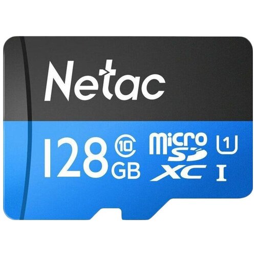 Комплект 5 штук, Карта памяти Netac P500 Standard MicroSDXC 128GB U1/C10 up to 90MB