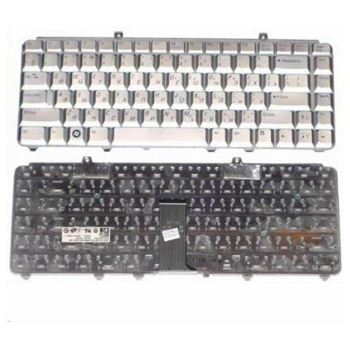 Клавиатура для Dell 0P458J русская, серебристая