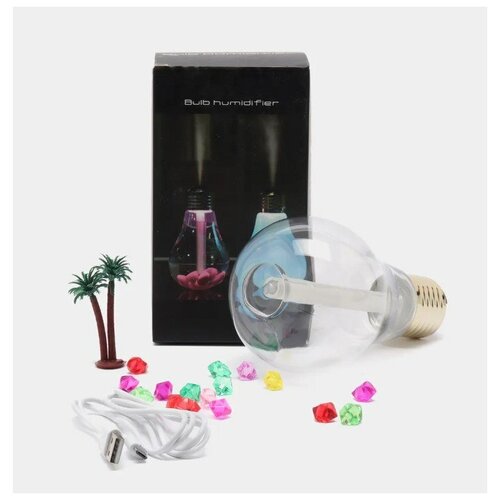 Лампа-увлажнитель воздуха USB с подсветкой, увлажнитель в форме лампочки, диффузер, увлажнитель, аромадиффузор, ночник