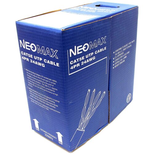 Кабель Neomax UTP категория 5e 4 пары 305 NM10101